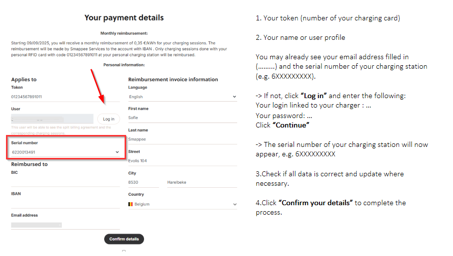 How to confirm a split billing agreement ( by the employee). – Support